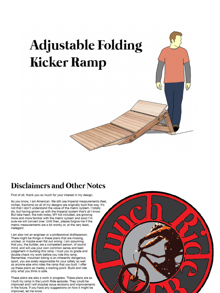 LunchRide-Folding Adjustable Ramp Plans | PDF