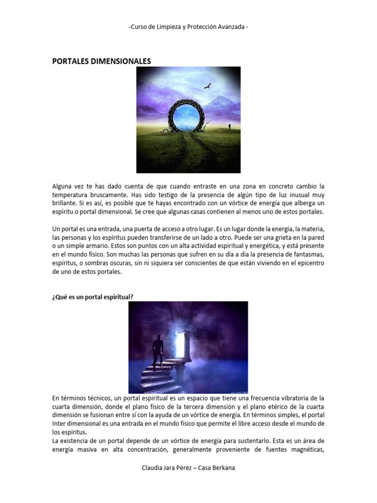 Portales Dimensionales y Espirituales | PDF | Espejo | Fantasmas