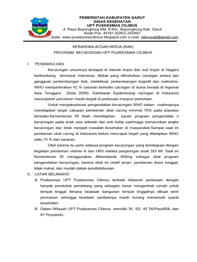 Kak Kecacingan Baru | PDF