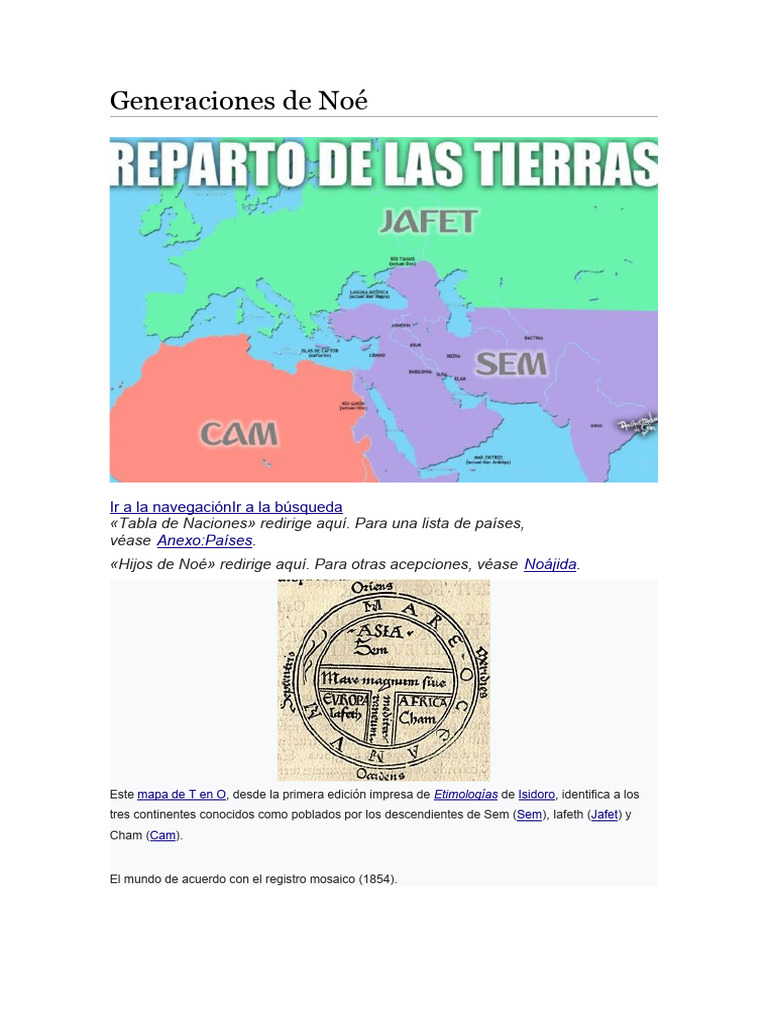 Generaciones de Noé | PDF