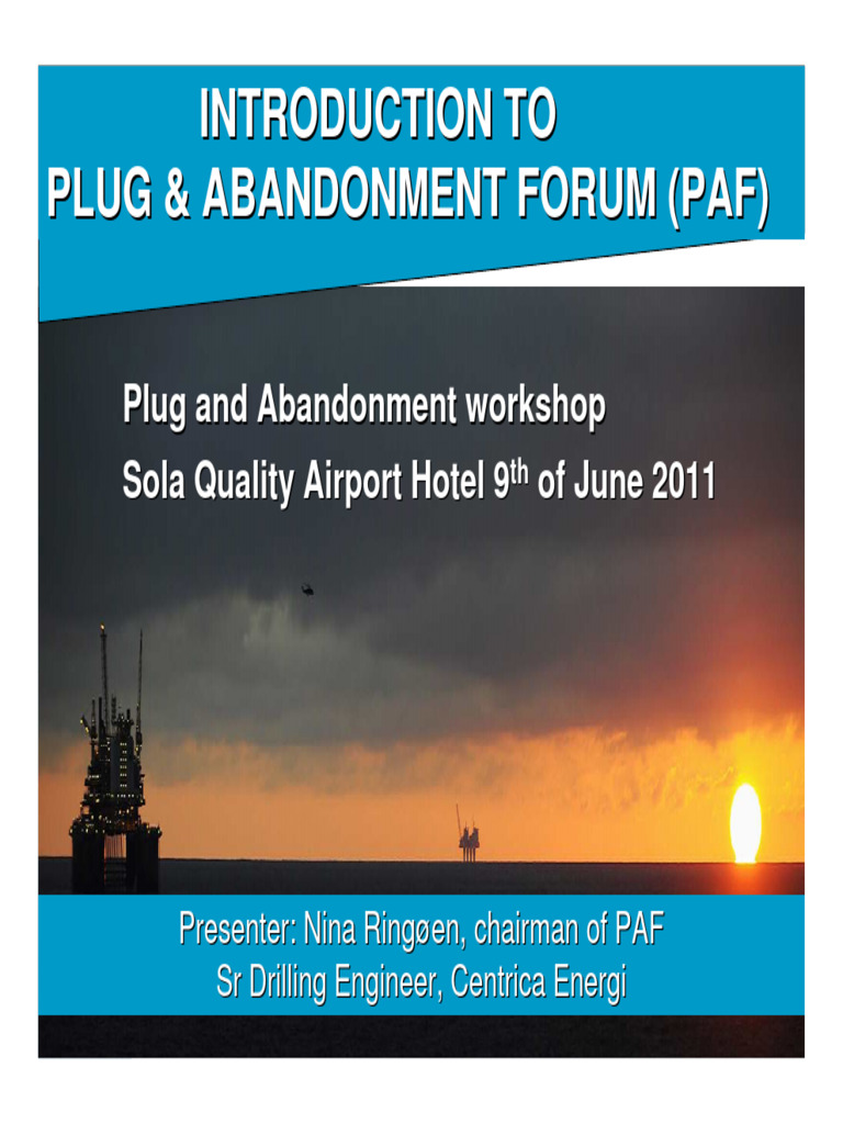 1 Paf - Introduction of Paf | PDF | Casing (Borehole)