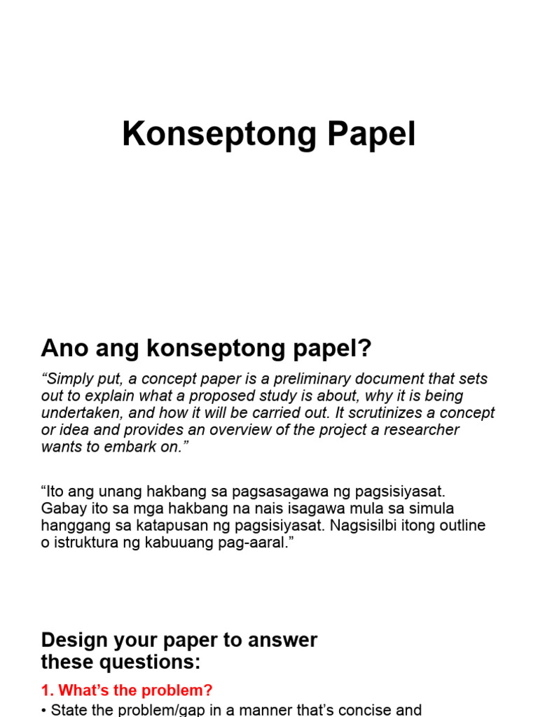 FPL 12 Konseptong Papel | PDF