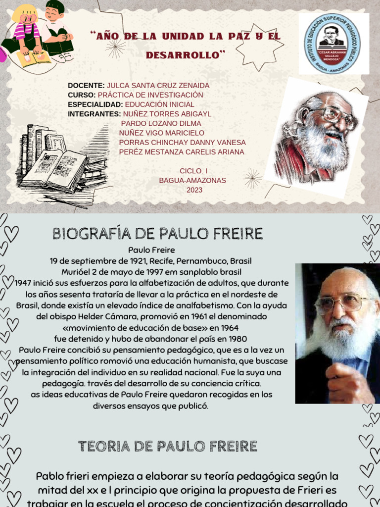 Biografía y Teoría de Paulo Freire | PDF | Aprendizaje | Cognición