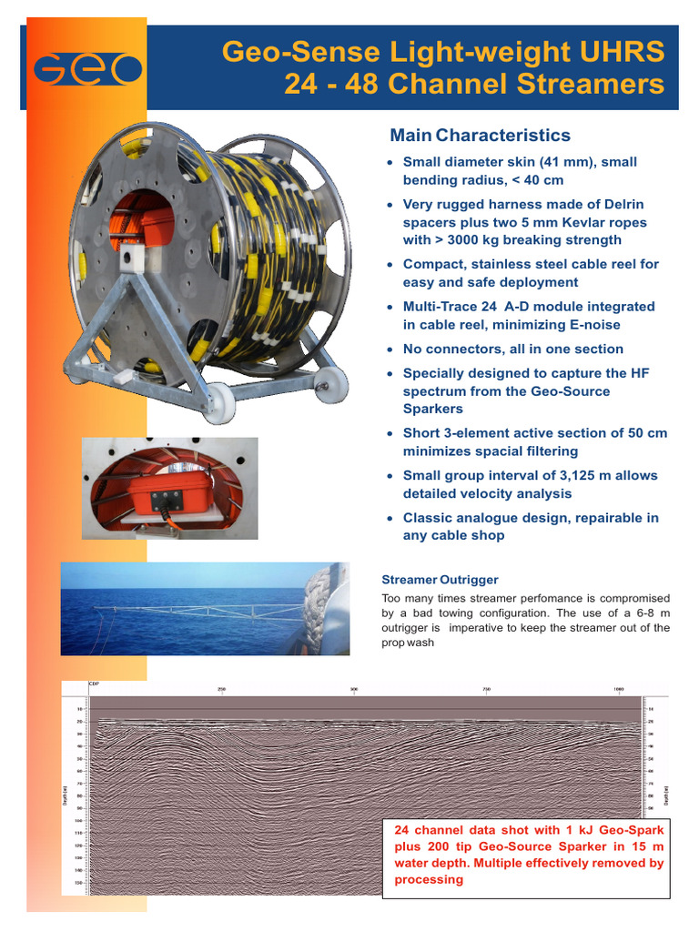 Geo-Sense LightWeight MultiChannel Streamer | PDF | Electricity | Equipment