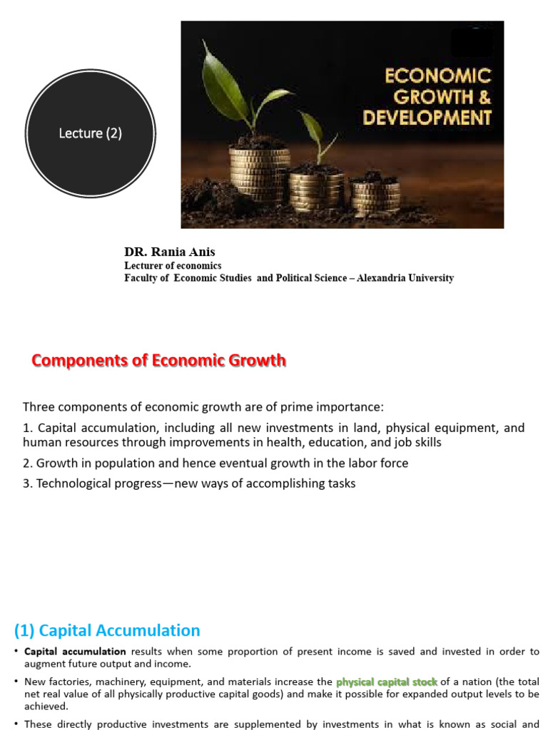 Theories Lec 2 | PDF | Economic Growth | Factors Of Production
