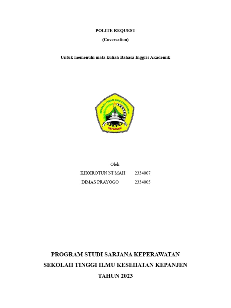 Polite Request: Nurse-Patient Dialogue | PDF