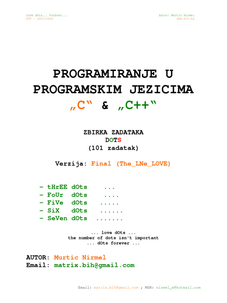 Programiranje CPP | PDF