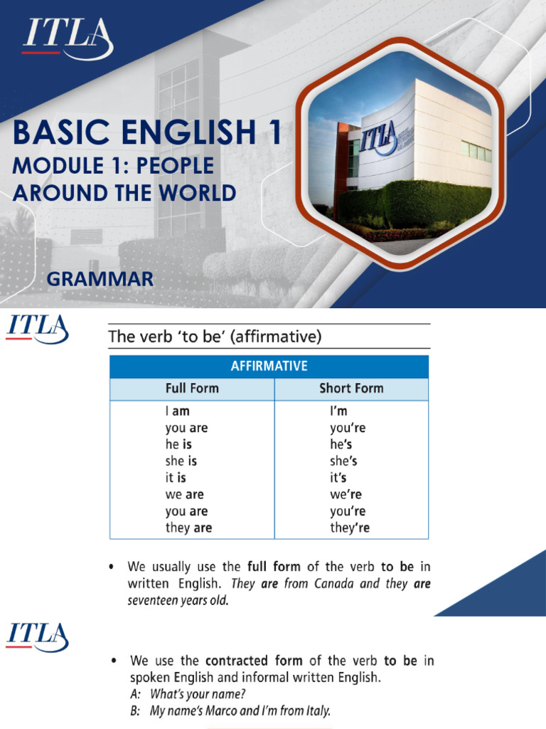 Module 1 Grammar | PDF Module 1 Grammar | PDF