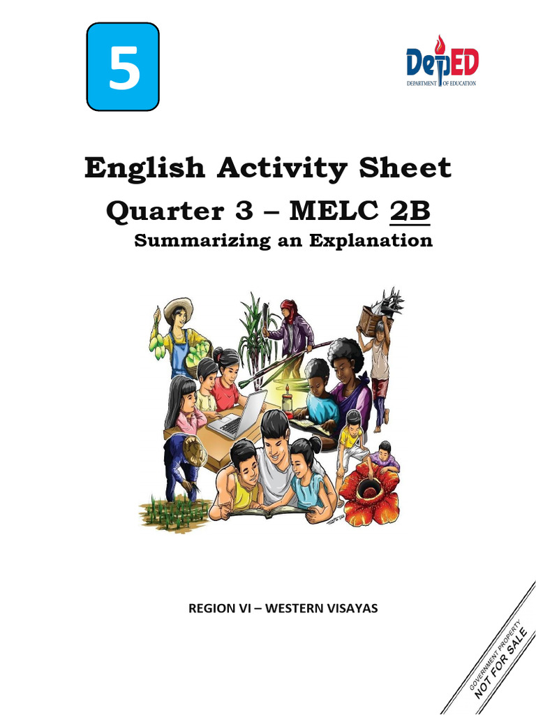 2 RTP - Las-English - 5 - Q3 - Melc-2b-Summarizing-An-Explanation | PDF ...