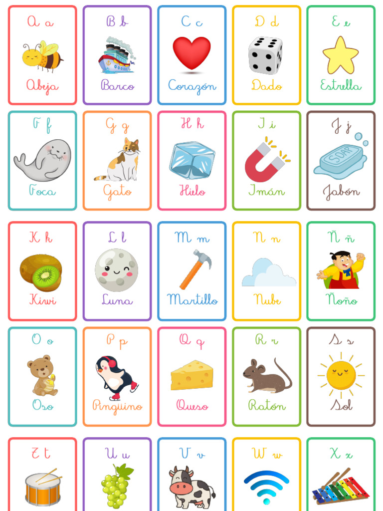 Abecedario Manuscrita | PDF