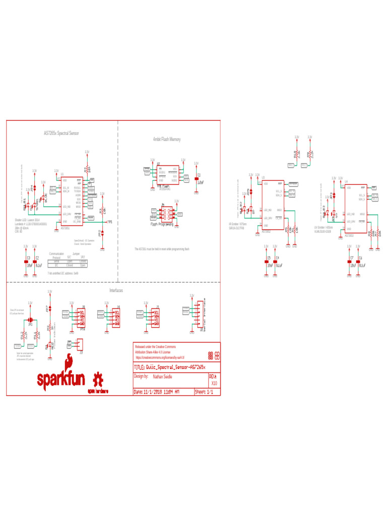 Qwiic Spectral Sensor-AS7265x | PDF | Computer Networking | Internet ...