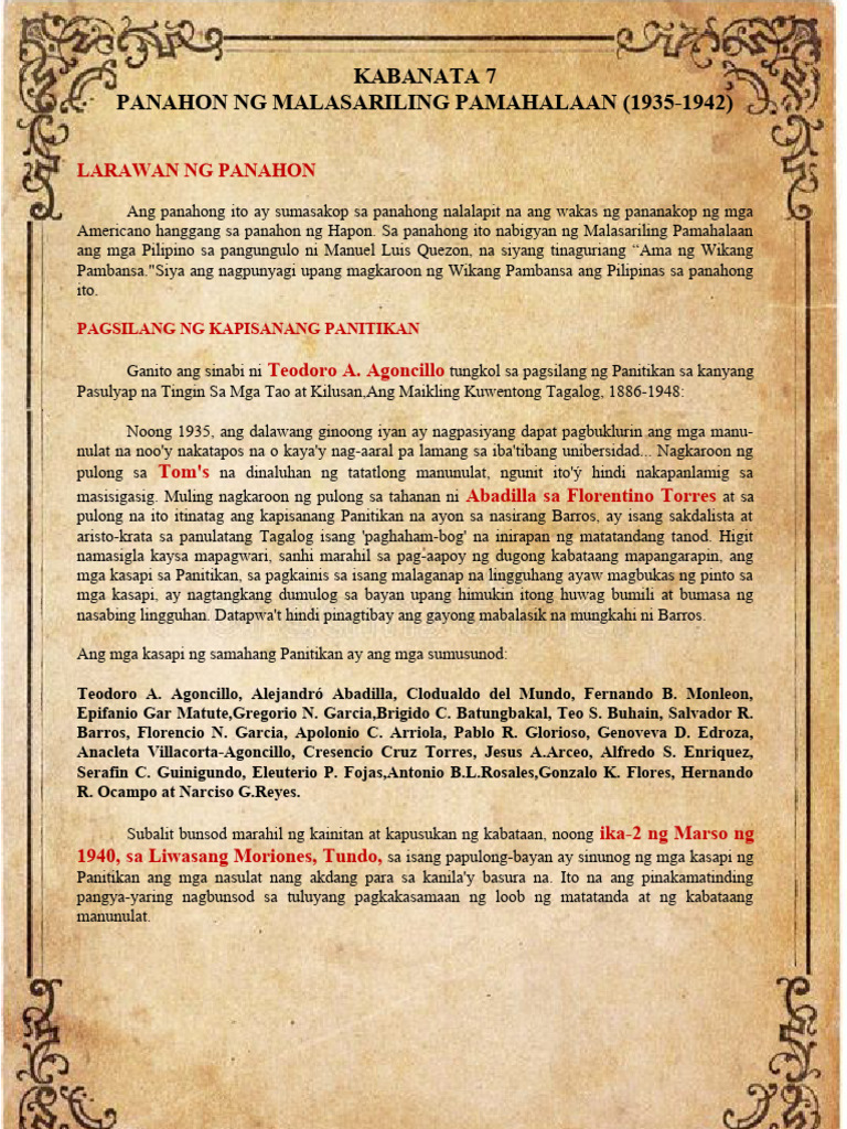 Panitikan Report | PDF