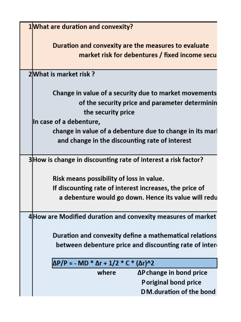 Int Rate Sensitivities (Int Rate Risk) | PDF | Bond Duration | Interest