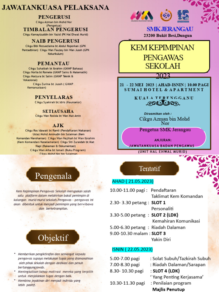 Buku Program Kem Kepimpinan Pemimpin Murid 2023 | PDF