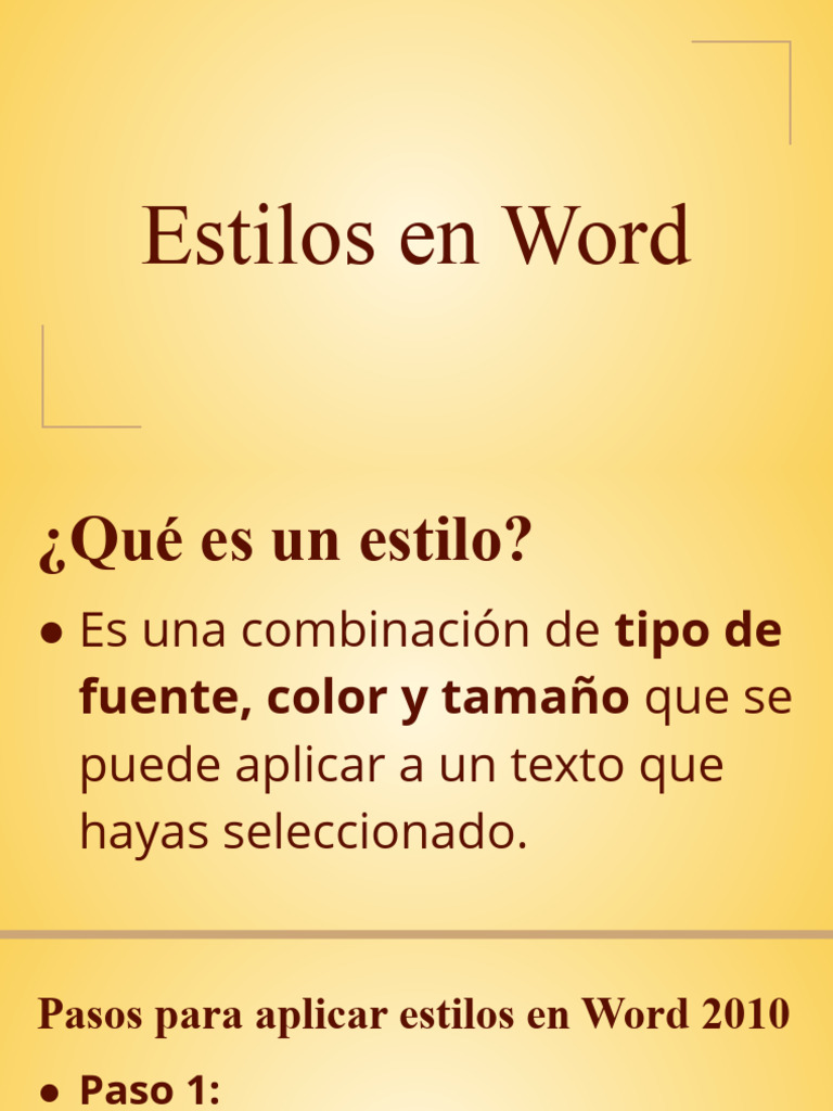 Estilos en Word | PDF | Crecimiento personal y profesional | Ciencias ...