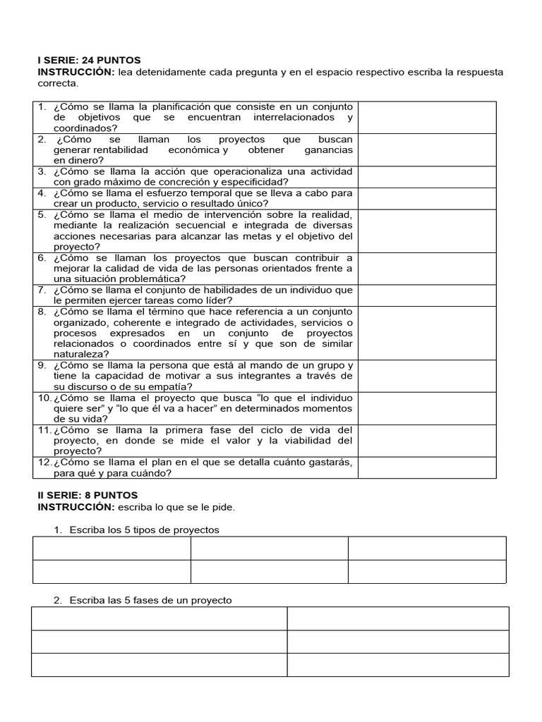 Segunda Evaluacion de Proyectos de 2022 | PDF | Planificación