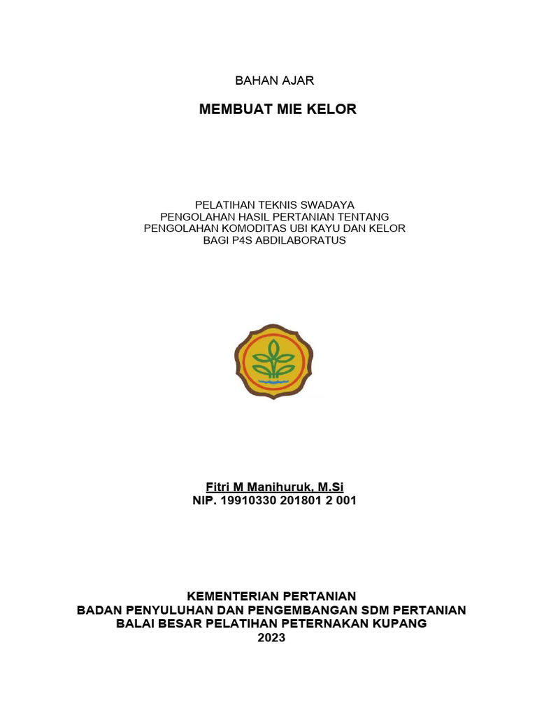 BA - Membuat Mie Kelor | PDF