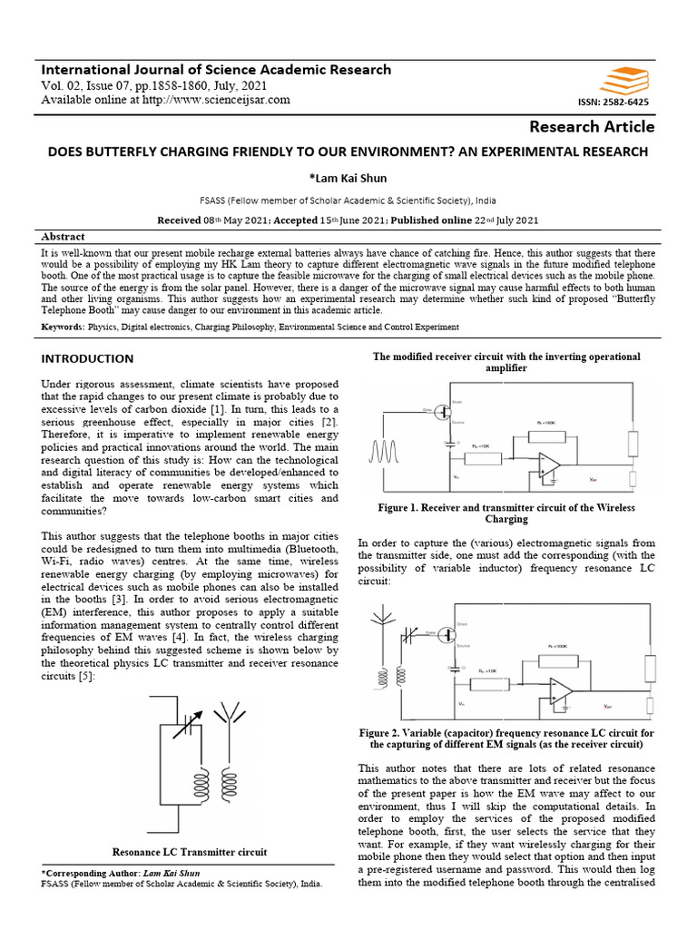 Butterfly Charge | PDF | Transmitter | Resonance