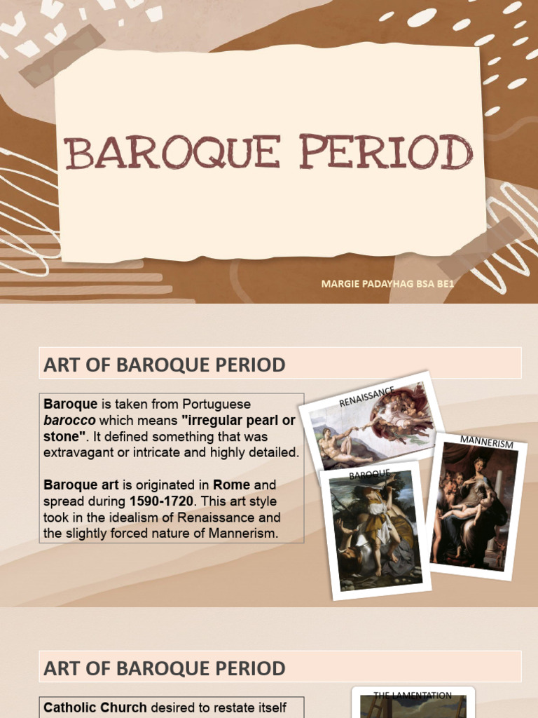 Baroque Period Report | PDF | Baroque | Western Art