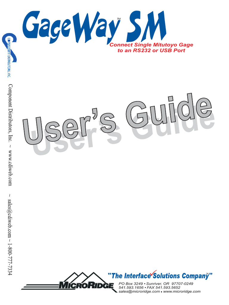 Gageway SM Users Guide | Download Free PDF | Usb | Personal Computers
