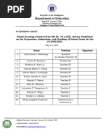 Lac Session Attendance Sheet | PDF