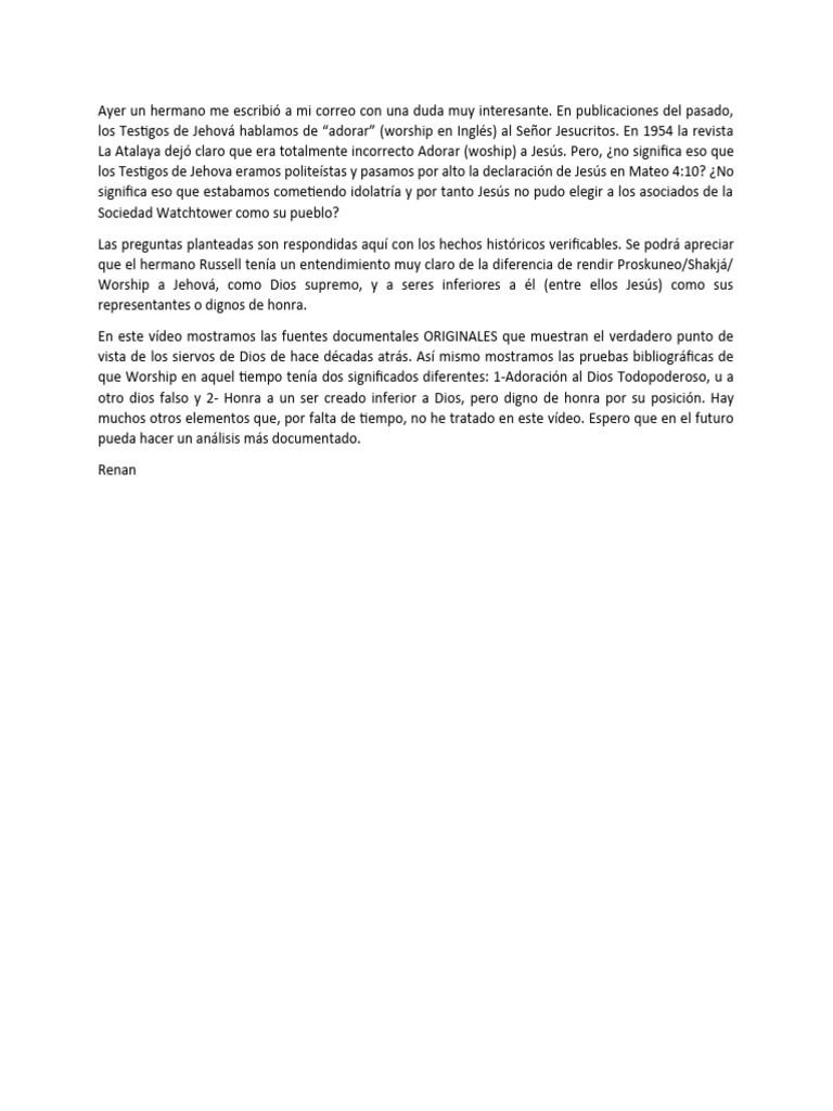 Ayer Un Hermano Me Escribió A Mi Correo Con Una Duda Muy Interesante ... Ayer Un Hermano Me Escribió A Mi Correo Con Una Duda Muy Interesante ...