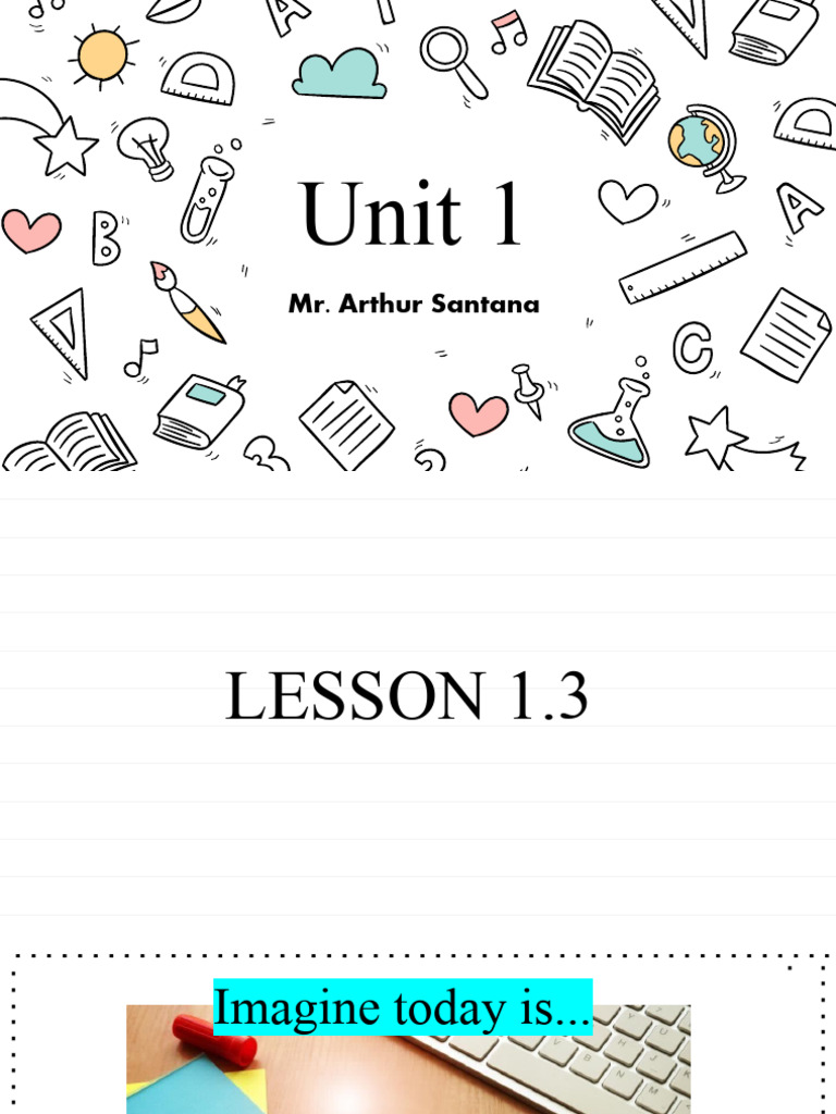 Unit 1 - Lesson 1.3 | PDF