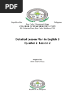 Detailed Lesson Plan in English 3 | PDF | Lesson Plan