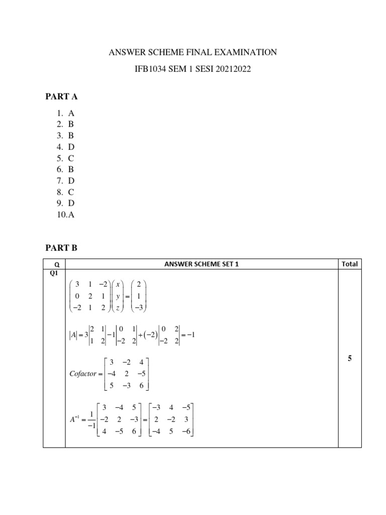 ANSWER FINAL IFB1034 20212022 - Students | PDF | Business Economics ...