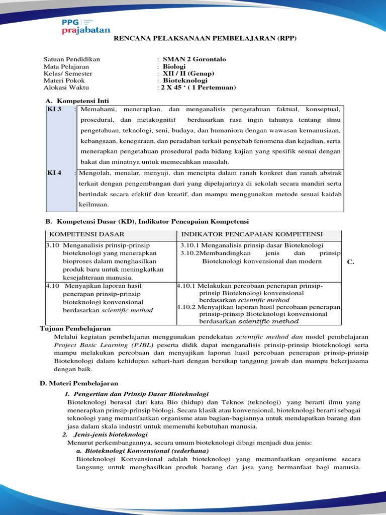 Aksi Nyata Topik 1 Revisi RPP | PDF