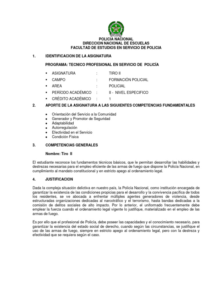 TIRO II Ok | Descargar gratis PDF | Policía | Ametralladora