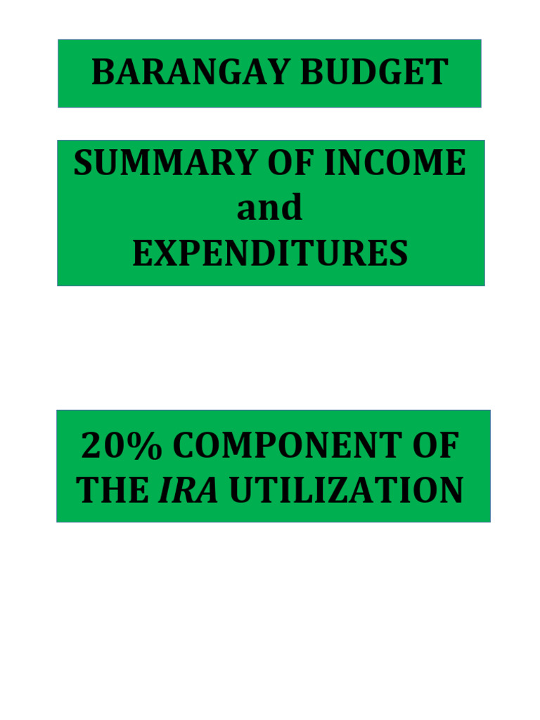 BARANGAY Full Disclosure Board | PDF | Business | Finance & Money ...