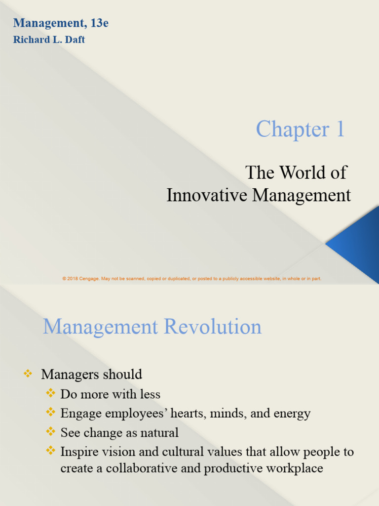 Chapter 1 The World of Innovative Management | PDF | Organizational Behavior | Business