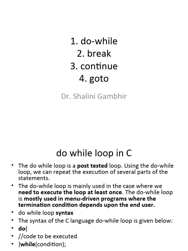 Do While | PDF | Computer Engineering | Computer Science