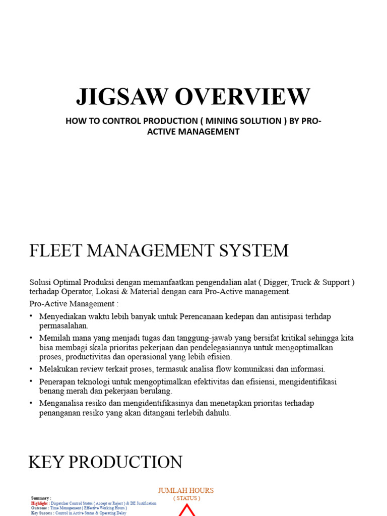 JIGSAW Overview For MCD | PDF