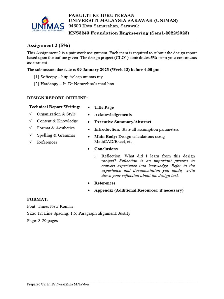 4b-KNS3243 Assignment 2-Raft Foundation S1 - 2022-2023-Completed | PDF ...