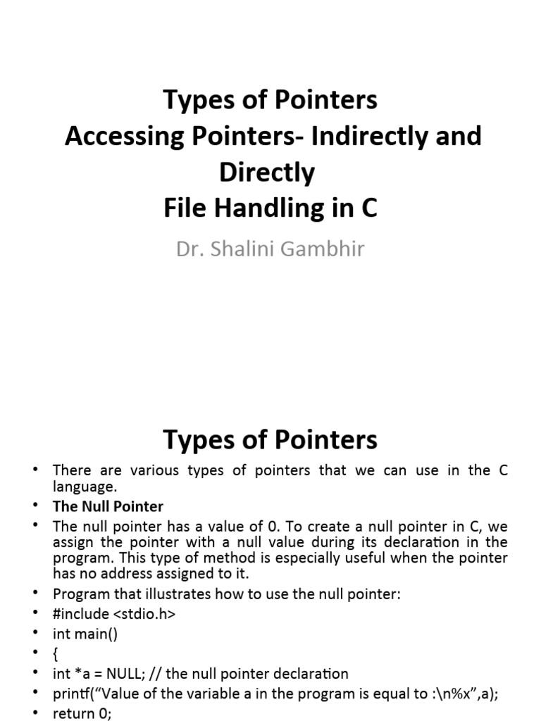 Unit 3pointer2 Pdf Pointer Computer Programming Computer File 0474