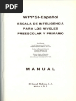 Ficha Técnica Wppsi Iv | PDF