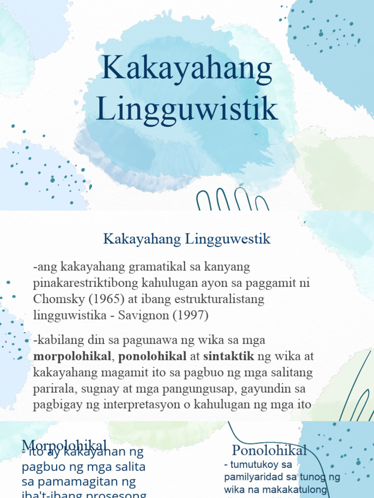 Kompan Report Kakayahang Lingguwistik | PDF