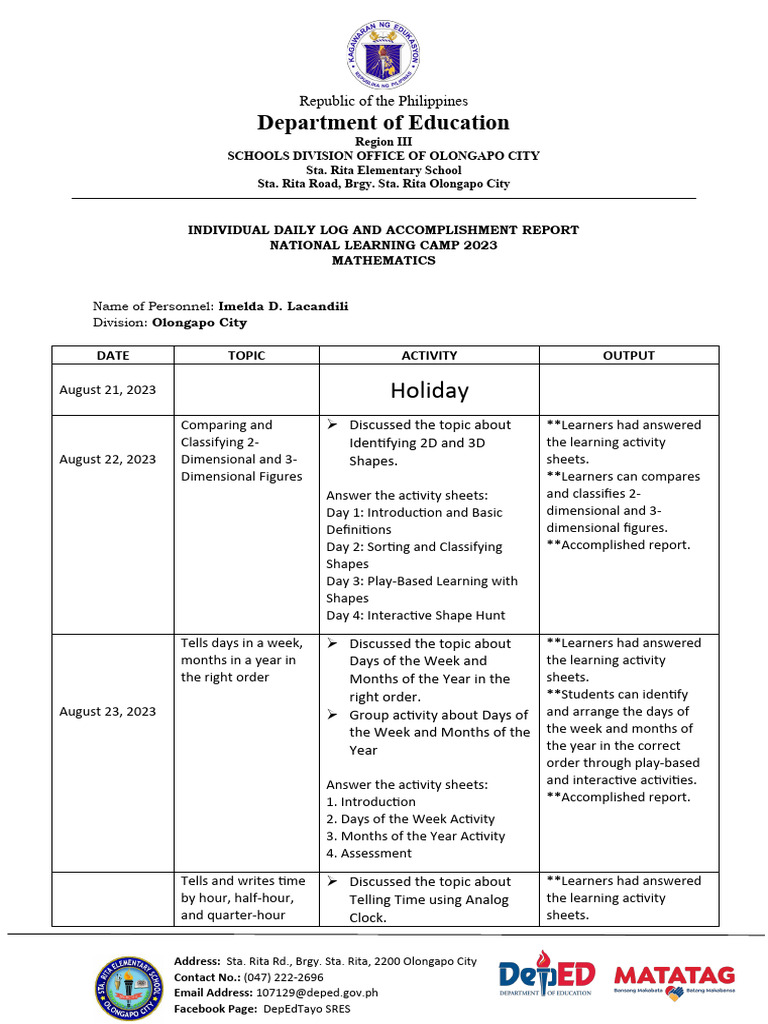 NLC-Imelda Week 3 | PDF | Cognitive Science | Behavior Modification