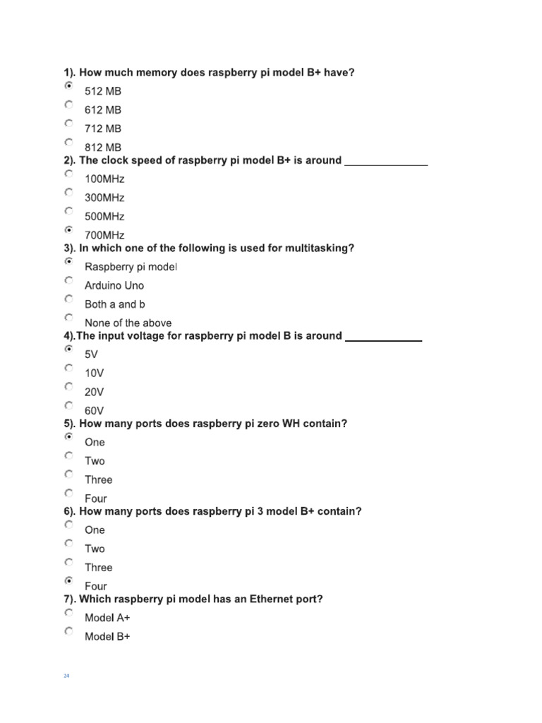 Mcq On Raspberry Pi Pdf 