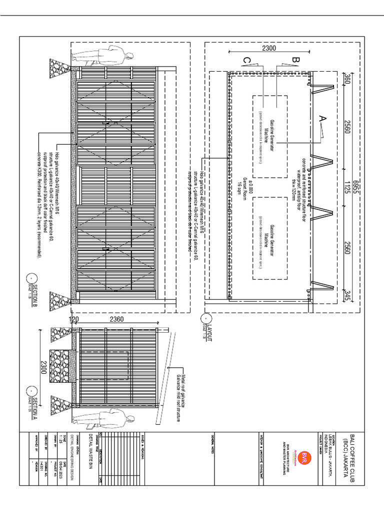 1-Genset Floor Plan | PDF | Environmental Design | Building Engineering