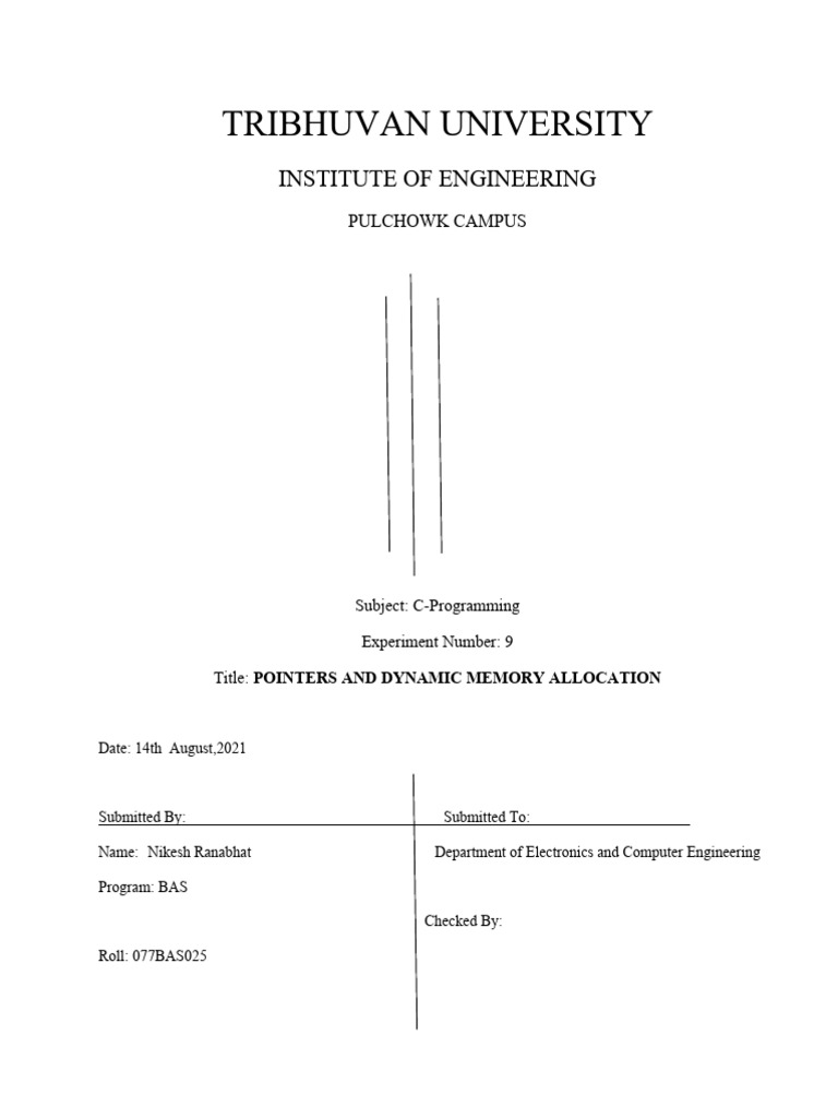 Lab 9 Report | PDF | Pointer (Computer Programming) | Variable ... Lab 9 Report | PDF | Pointer (Computer Programming) | Variable ...