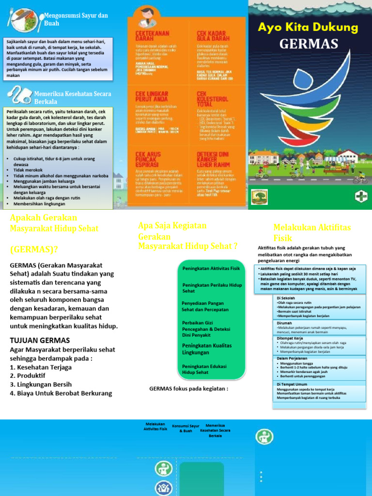 Leaflet Germas 2 | PDF | Gaya Hidup