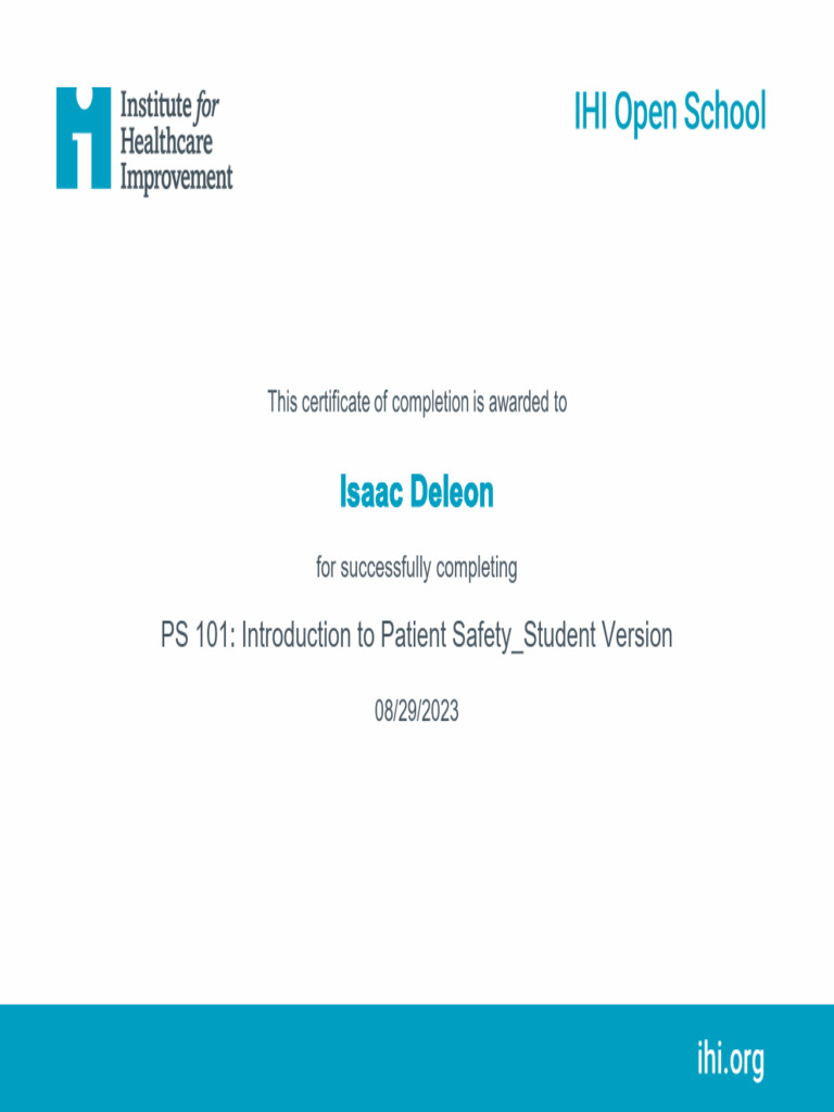 Ps 101 Certificate | PDF