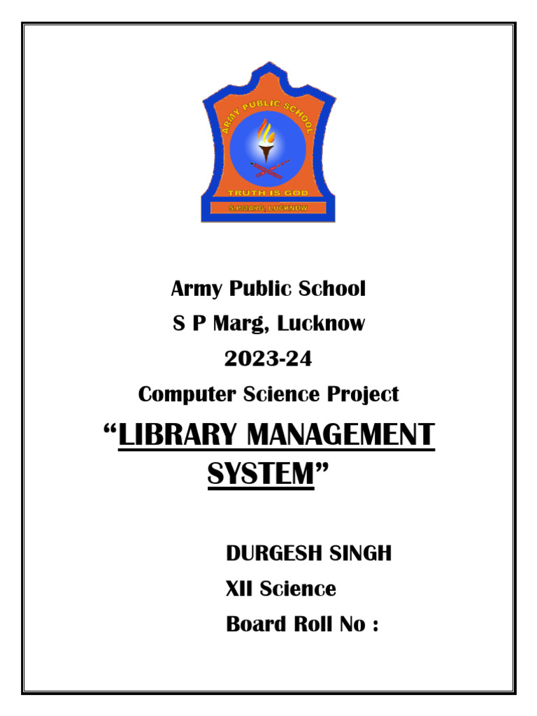 Durgesh Singh Class 12 B Project NEW FILE | PDF | Relational Database | Python (Programming ...