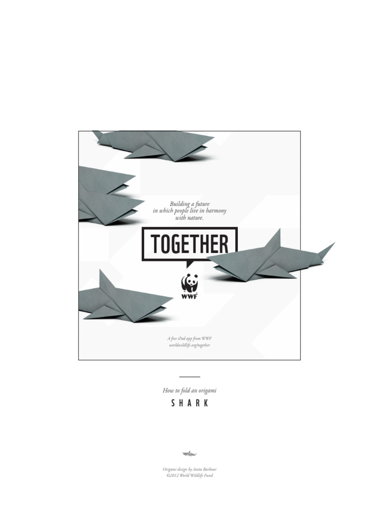 WWF Together - Shark Origami | PDF | Origami | Fish