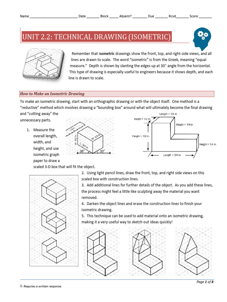 Isometric Drawing Guide | PDF | Perspective (Graphical) | Drawing