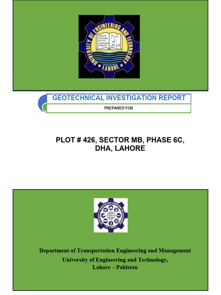 Geotech Report | PDF | Geotechnical Engineering | Earth Sciences Geotech Report | PDF | Geotechnical Engineering | Earth Sciences