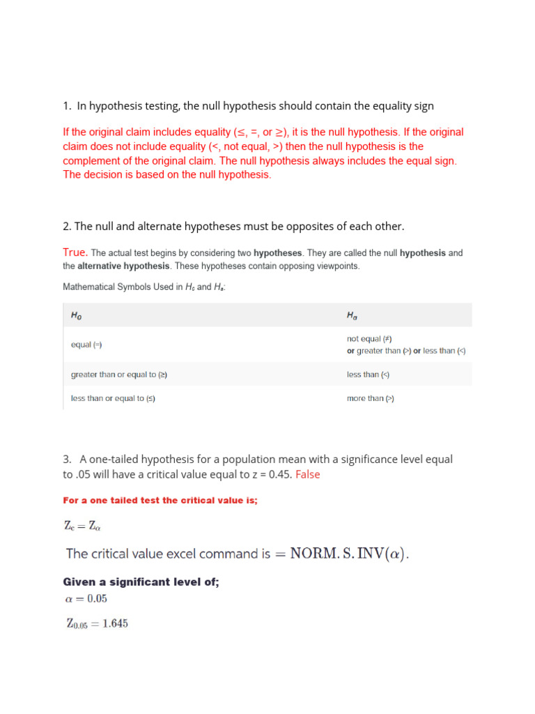 Understanding Null Hypothesis Basics | PDF | Statistical Significance ...